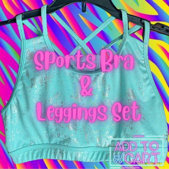 bcg | Matching Sets | Girls Bcg Chrome And Mint Green Athleisure Set ...